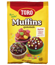 Oreo®muffins | Med ostekrem og mørk sjokoladekjeks| TORO Baketips
